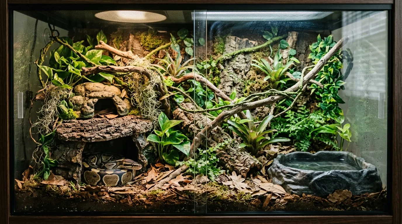 10 Ball Python Enclosure Ideas for a Perfect Habitat ...